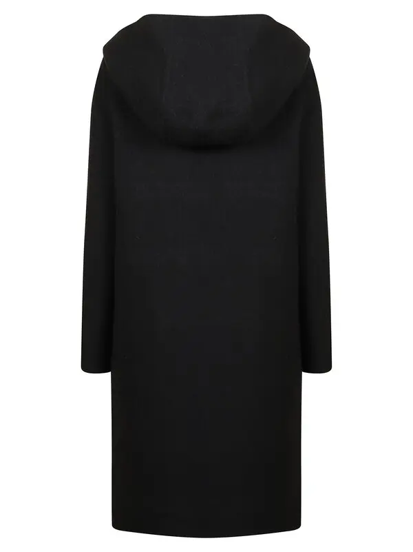 Burberry Hampshire Checked Belted Reversible Coat - Black