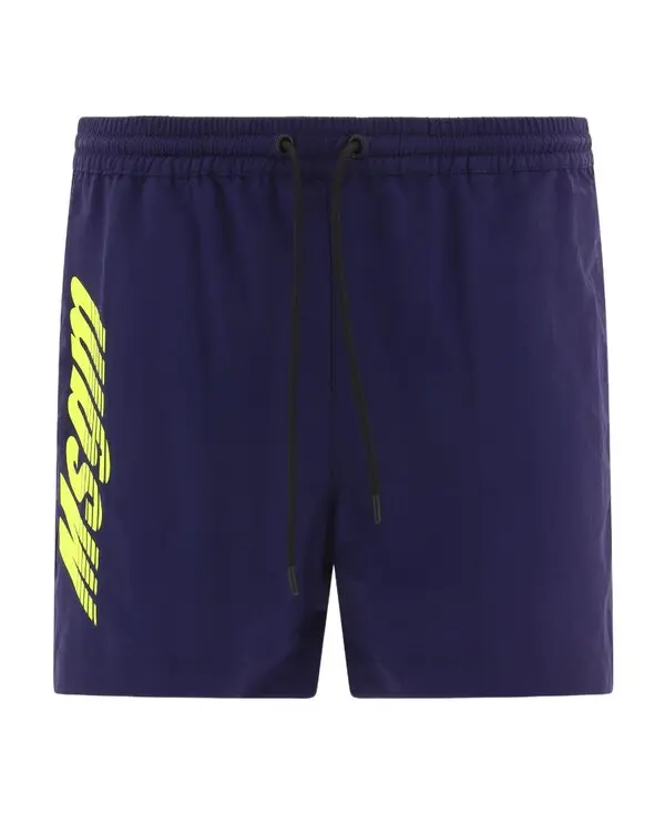 MSGM Logo Swim Shorts - Black