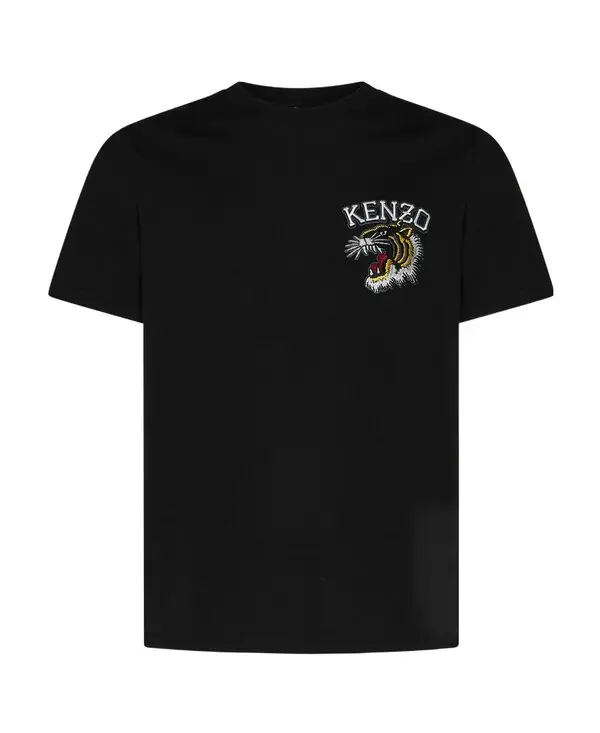 Kenzo Tiger Embroidered Crewneck T-shirt