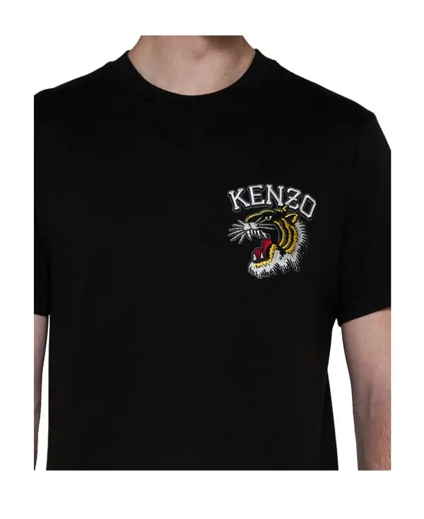 Kenzo Tiger Embroidered Crewneck T-shirt