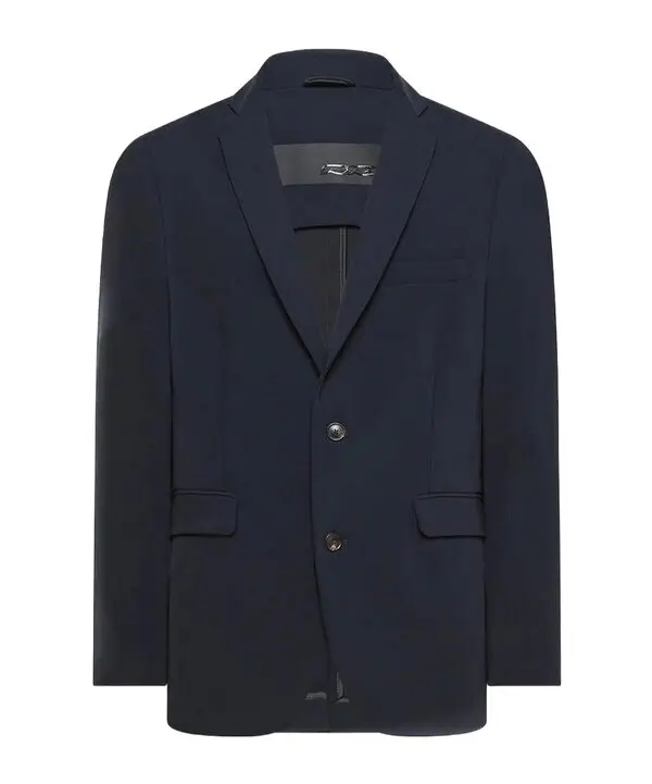 RRD Midnight Blue Stretch Polyester Blazer
