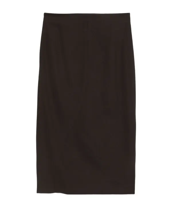 LANVIN Elastic Waist Ribbed Detail Skirt