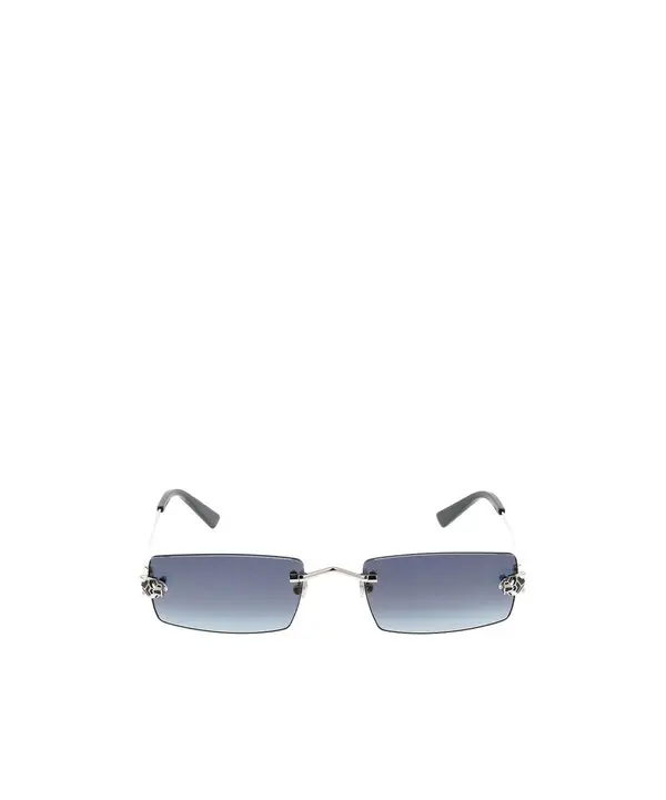 Cartier Frameless Rectangular Sunglasses - Gray