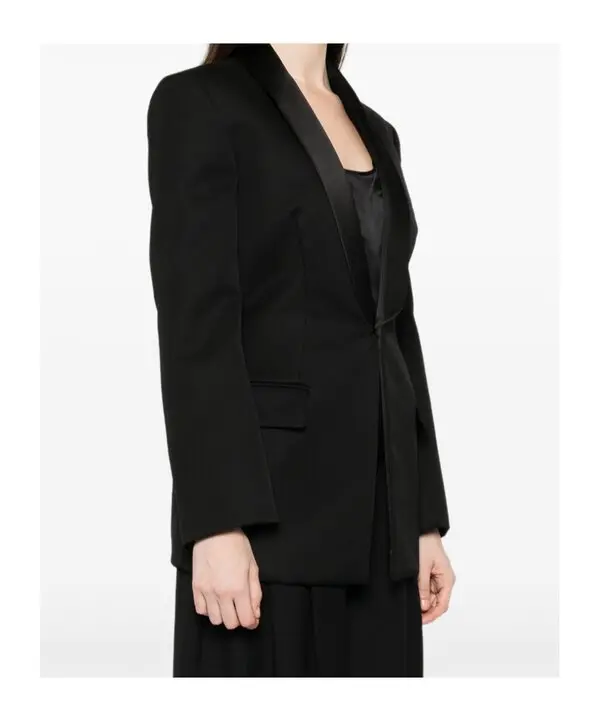 Wardrobe.NYC Single-breasted Tuxedo Blazer With Shawl Collar
