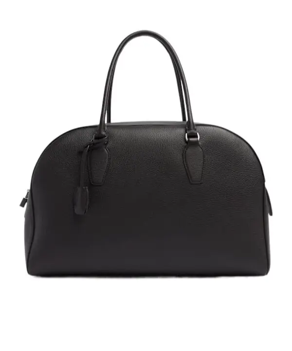 THE ROW Zippered Top Handle Bag - Black