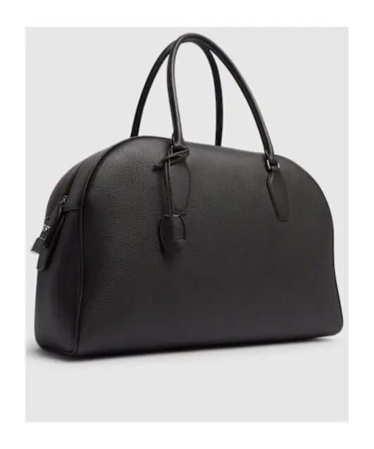 THE ROW Zippered Top Handle Bag - Black