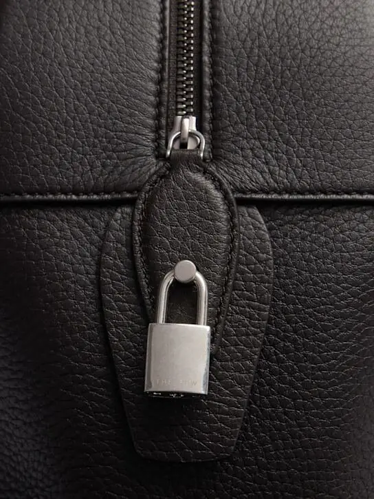 THE ROW Zippered Top Handle Bag - Black