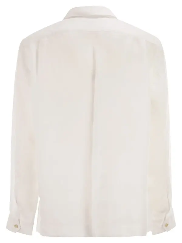 Brunello Cucinelli Crête Detailed Easy Fit Shirt
