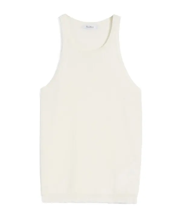 Max Mara Arnes Ribbed Tank Top - White