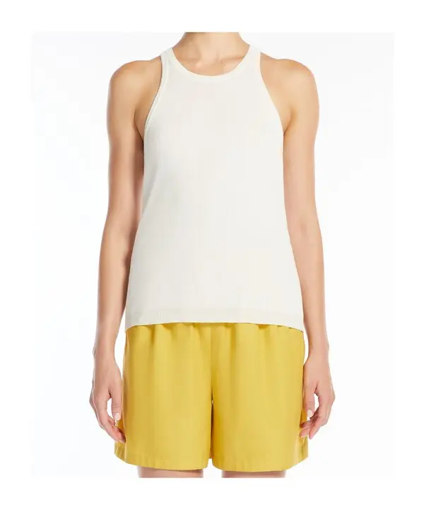 Max Mara Arnes Ribbed Tank Top - White
