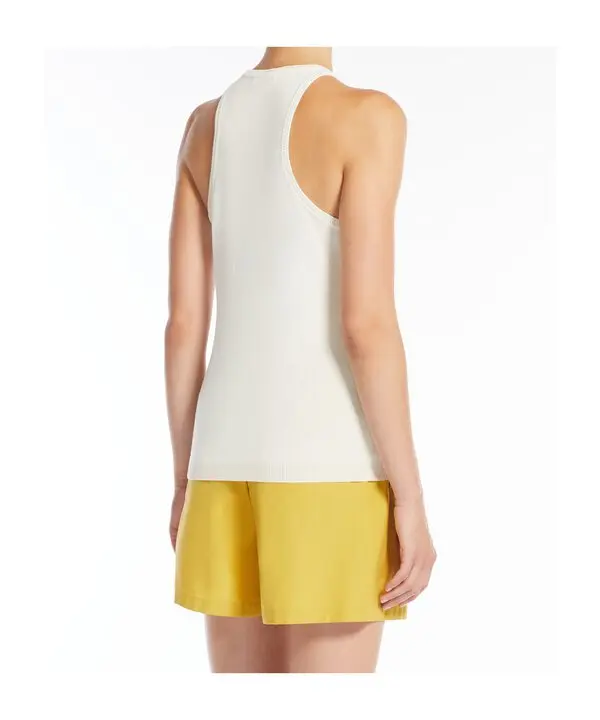 Max Mara Arnes Ribbed Tank Top - White