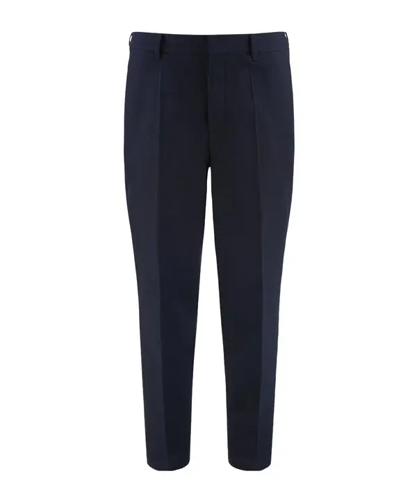 Hugo Boss Pleated Tapered Trousers - Black