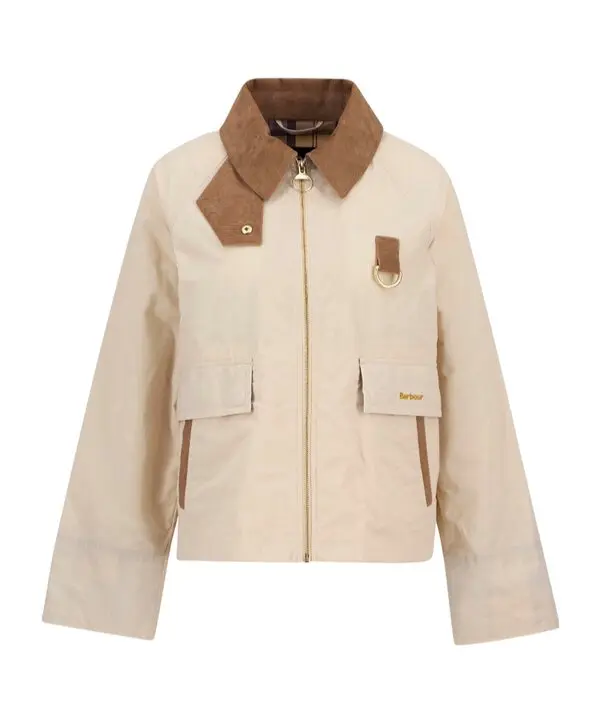 Barbour Checked Cuff Zip Jacket - Jasmine/dress