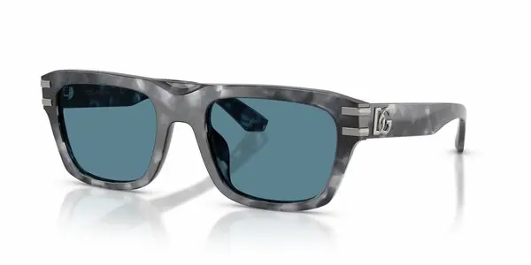 Dolce & Gabbana Rectangular Frame Sunglasses With Logo Detail
