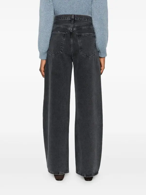 AGOLDE Low Curve Tapered Jeans - Black