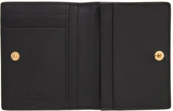 Versace Logo Plaque Bi-fold Wallet