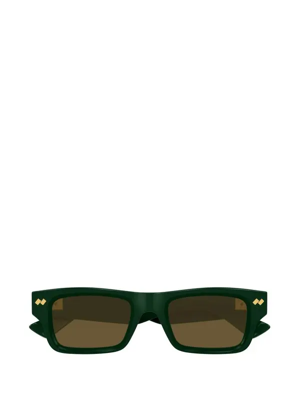Bottega Veneta Rectangular Frame Sunglasses - Black