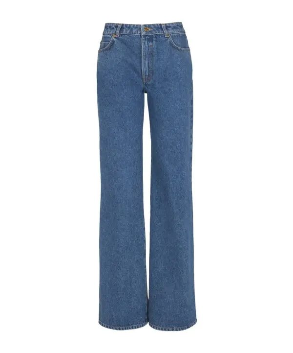 Balmain Straight-leg Denim Jeans - Blue