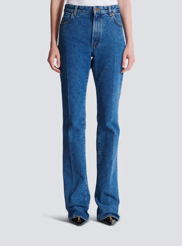 Balmain Straight-leg Denim Jeans - Blue