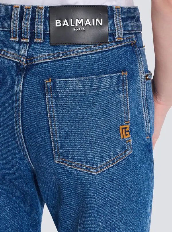Balmain Straight-leg Denim Jeans - Blue