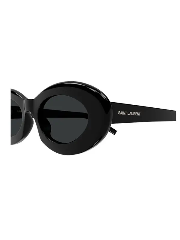 Saint Laurent Oval Frame Sunglasses - Black