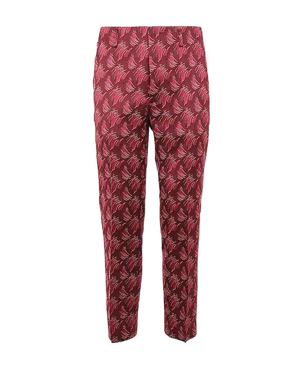 Dries Van Noten Tailored Printed Trousers