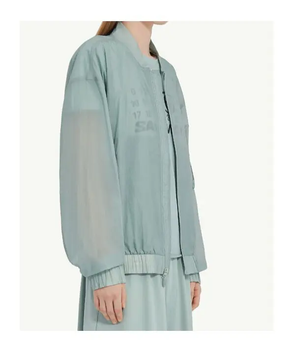 MM6 MAISON MARGIELA X SALOMON Printed Bomber Jacket - Light Blue