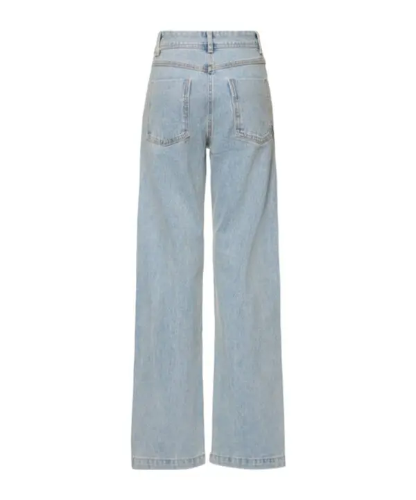 LOW CLASSIC Straight Fit Mid Rise Stonewashed Denim Jeans