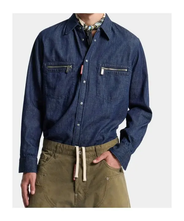 Dsquared2 Wet And Dry Wash Biker Shirt