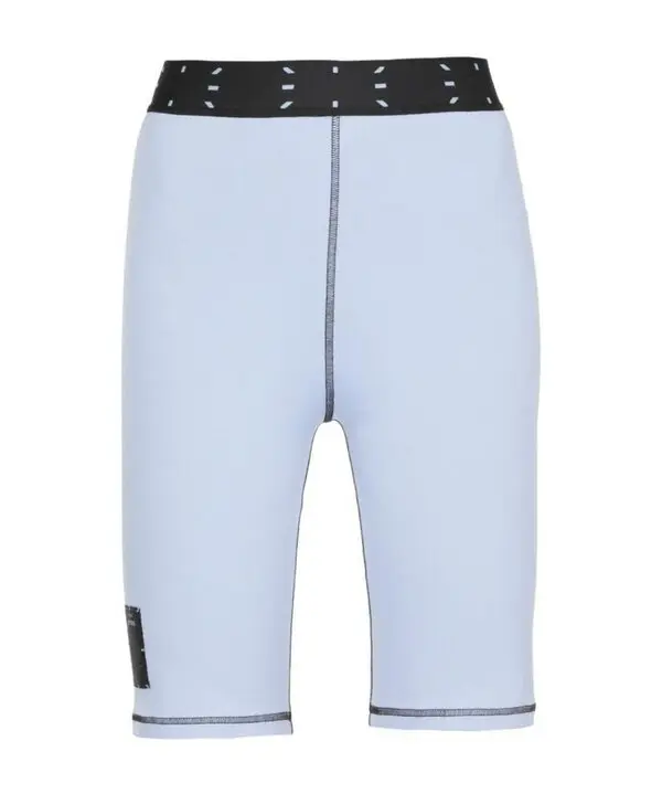 Alexander McQueen Stitch Detail Bike Shorts - Blue