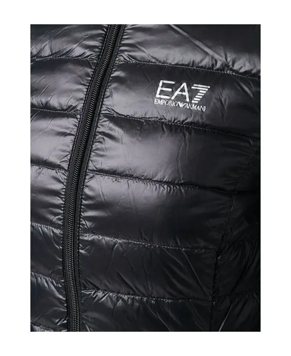 EA7 Quilted Down Jacket With Hood
