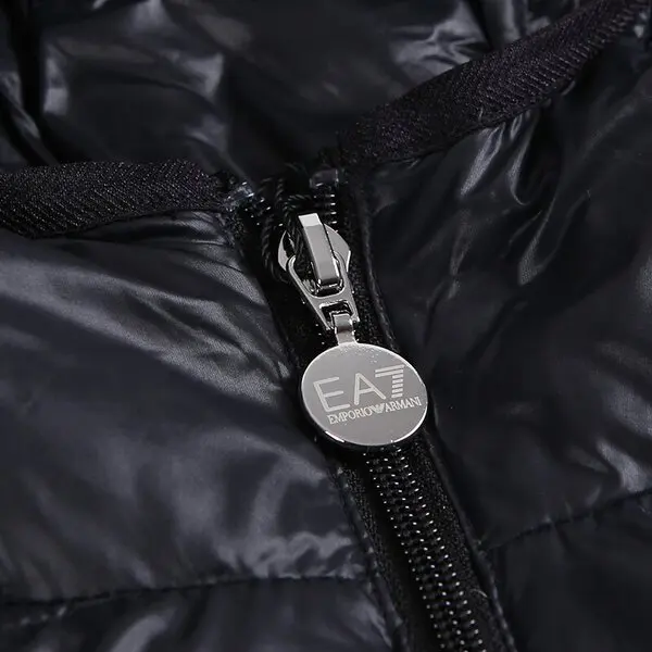 EA7 Quilted Down Jacket With Hood