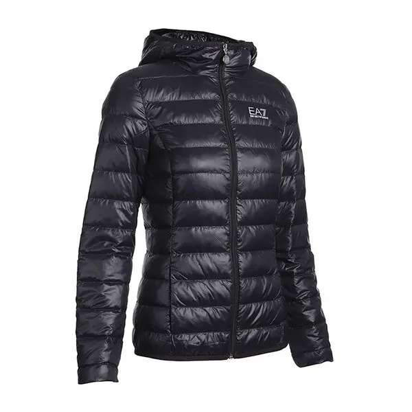 EA7 Quilted Down Jacket With Hood