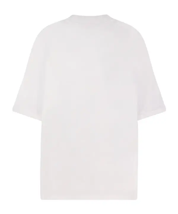 Brunello Cucinelli Short Sleeved Mock Neck T-shirt - White