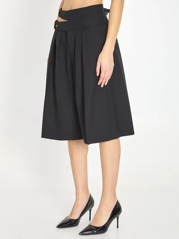 Chloé Double Buckle Knee-length Tailored Shorts