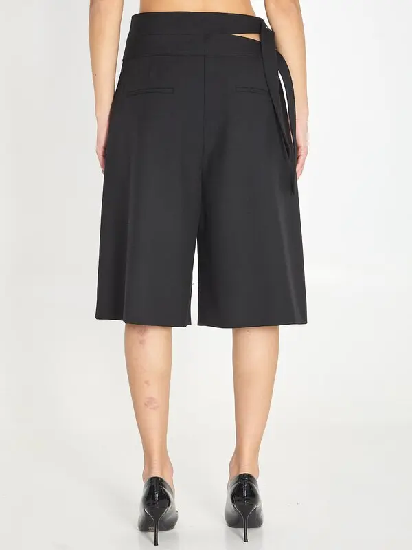 Chloé Double Buckle Knee-length Tailored Shorts