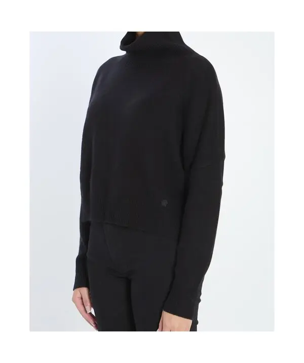Loulou De Saison Cropped Turtleneck Knitwear - Black