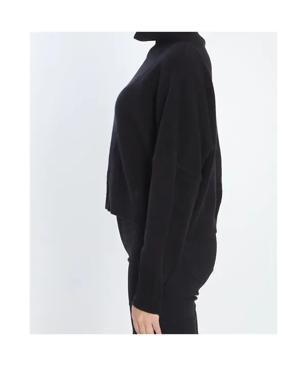 Loulou De Saison Cropped Turtleneck Knitwear - Black