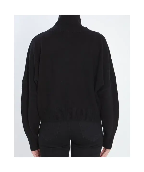 Loulou De Saison Cropped Turtleneck Knitwear - Black
