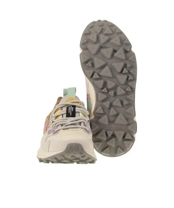 FLOWER MOUNTAIN Yamano 3" Lace-up Sneakers - Nude