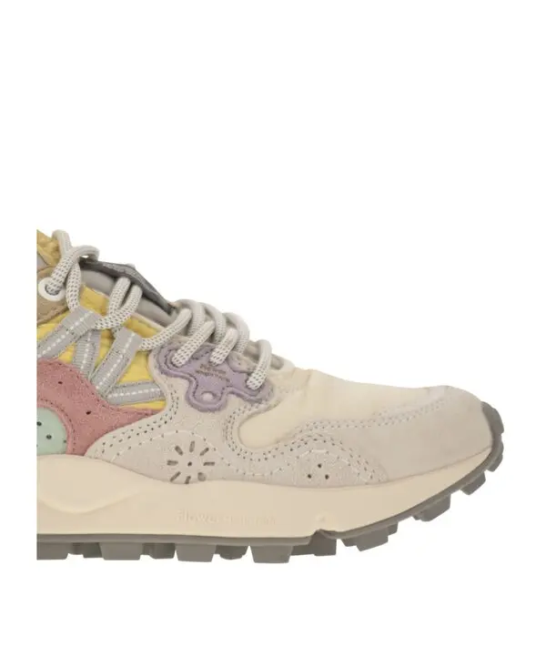 FLOWER MOUNTAIN Yamano 3" Lace-up Sneakers - Nude