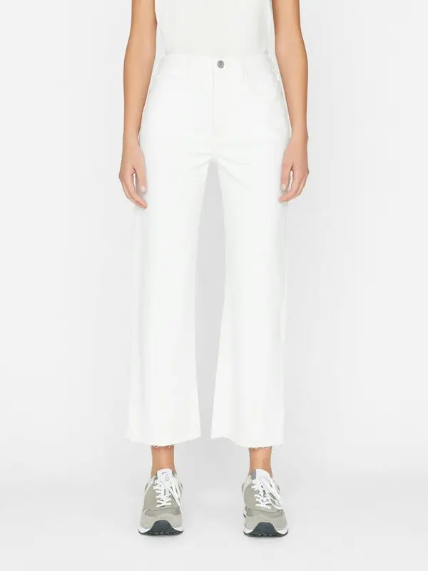 FRAME High-rise Button Detail Jeans