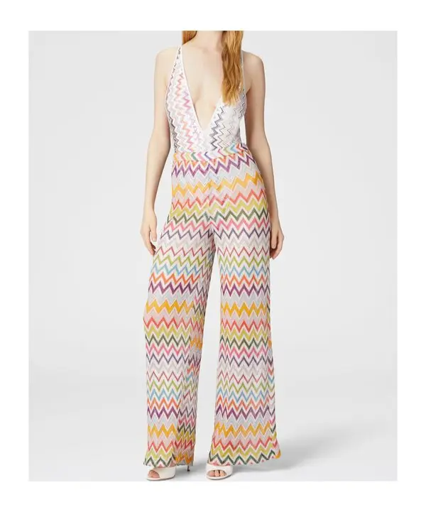 Missoni Zigzag Pattern Palazzo Pants