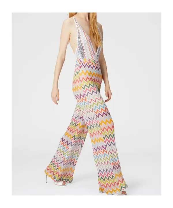 Missoni Zigzag Pattern Palazzo Pants