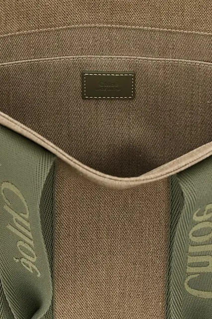 Chloé Woody Medium Tote Bag - Nude