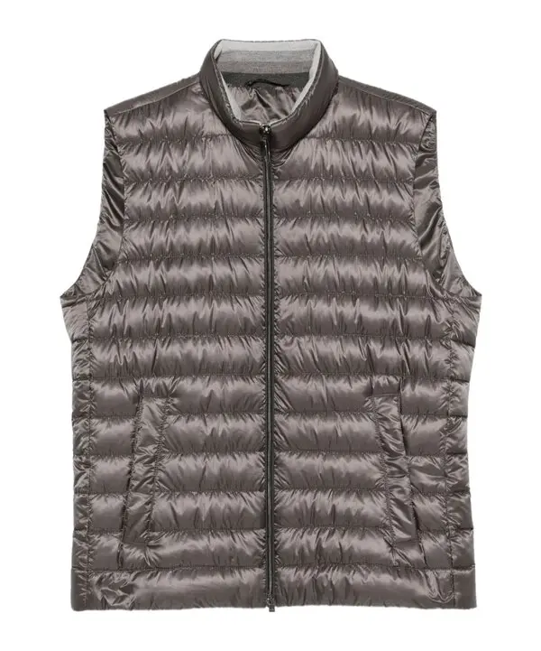 Herno Quilted Sleeveless Vest - Gray