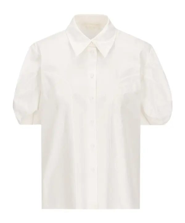Chloé Embroidered Balloon-sleeved Shirt - No