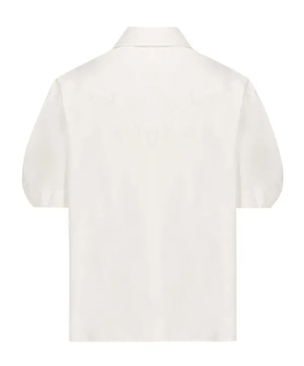 Chloé Embroidered Balloon-sleeved Shirt