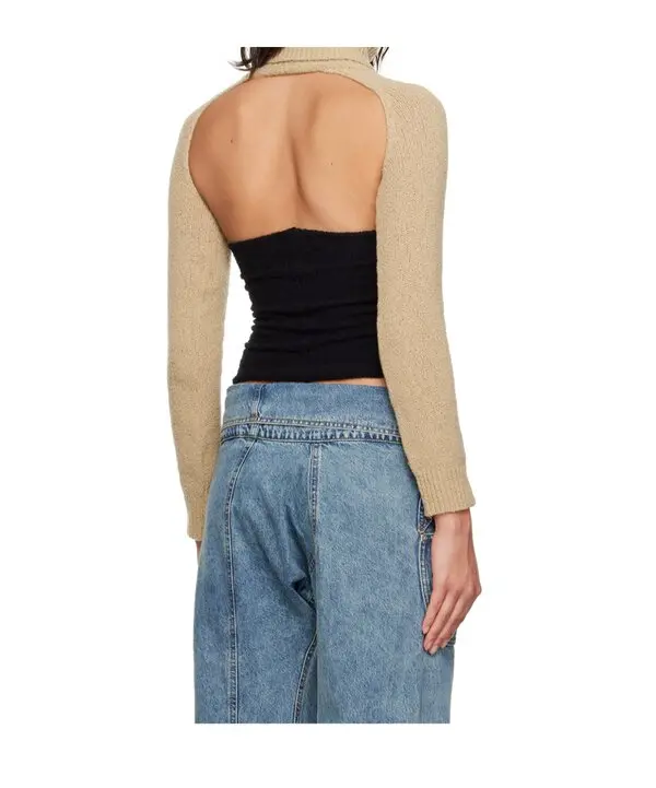 Gimaguas Beige Pop Mangas Turtleneck