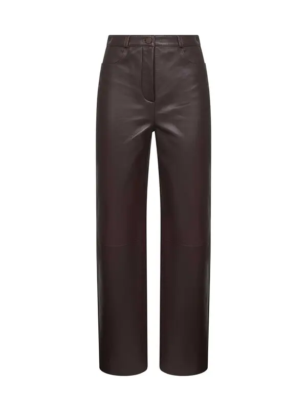 Loulou De Saison Cobe Straight-leg Pants - Black